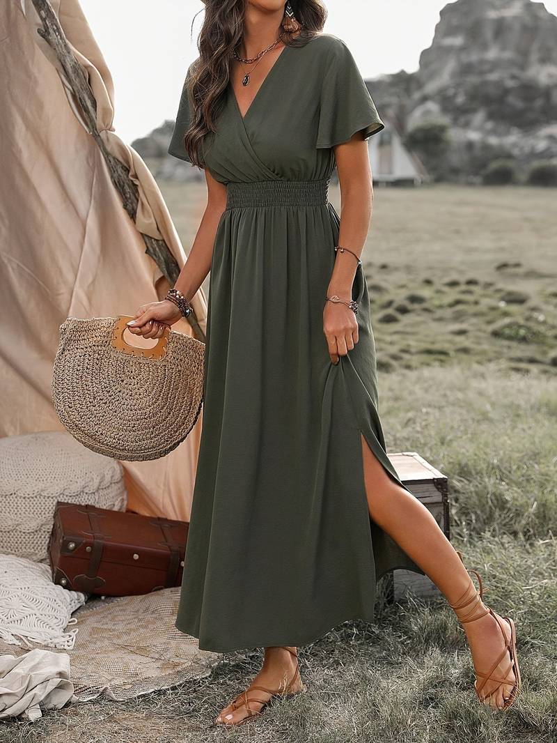 Zomerjurk met Korte Mouw voor Dames – Bergveld Couture